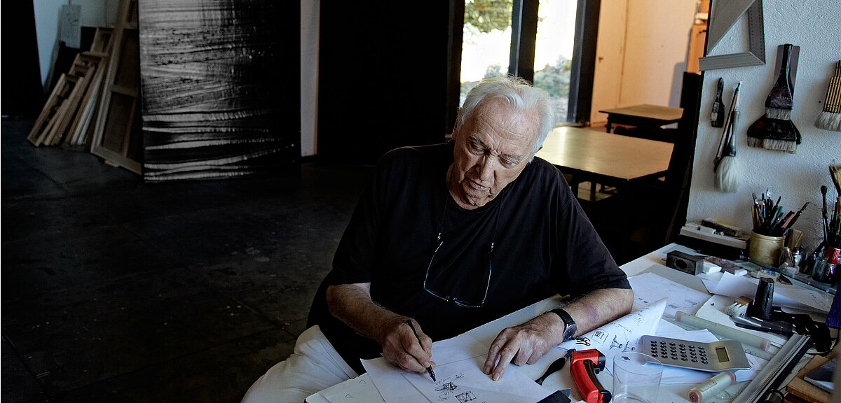 Pierre Soulages im Musée Soulages Rodez