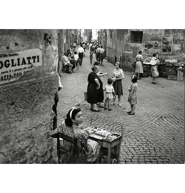Herbert List: Togliatti Poster, Rome Trastevere, Italy